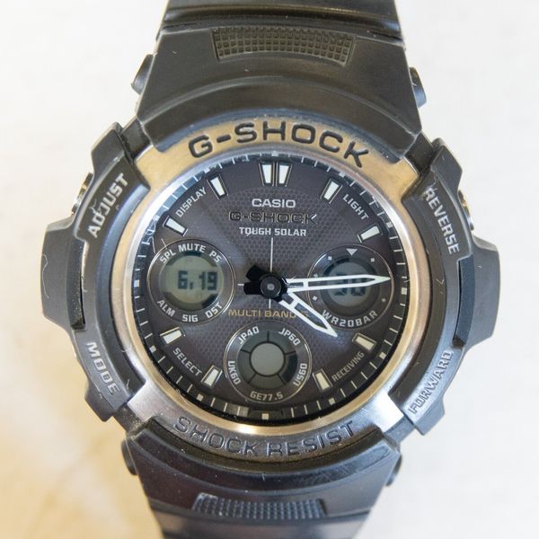 Casio G-Shock AWG-100 4765 Solar Atomic Analog Digital Chronometer ...