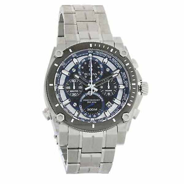 Bulova Mens Precisionist Champlain UHF Chronograph Quartz Watch 98B316 ...