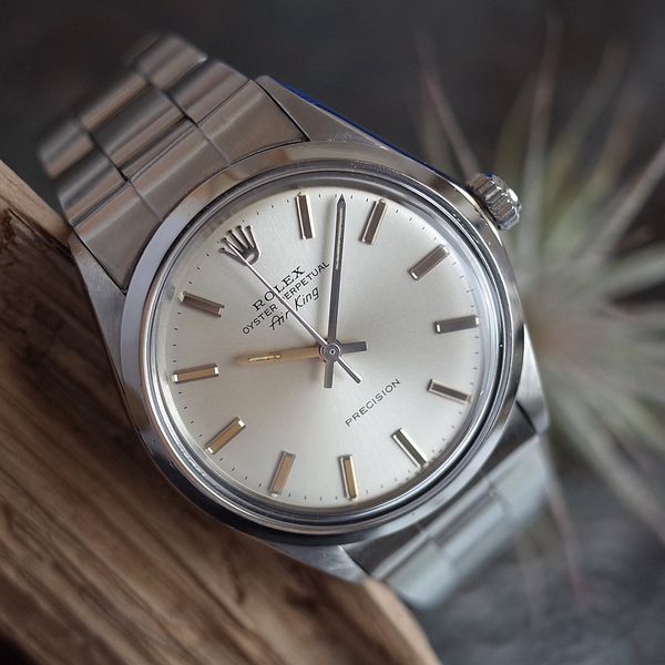 Rolex 5500 Vintage Oyster Perpetual Air King SS Volume Breath cal.1520 ...