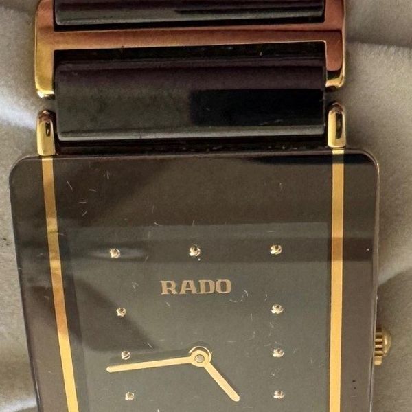 RADO DIASTAR RECTANGULAR THIN HIGH TECH CERAMICS 160.0282.3 ...