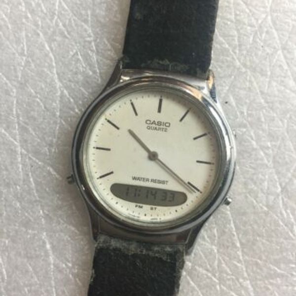 Vintage Casio 'AQ-228' Watch Ana-Digital | WatchCharts Marketplace