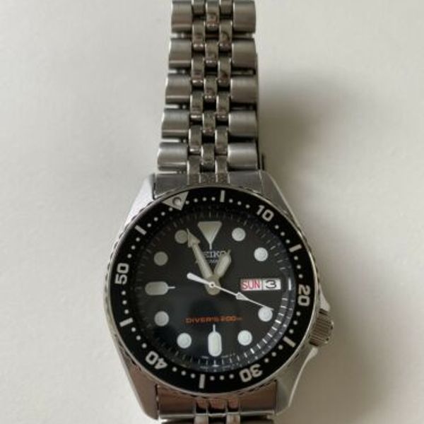 Seiko SKX013 Automatic Black Dial Stainless Steel 200m Divers Watch ...
