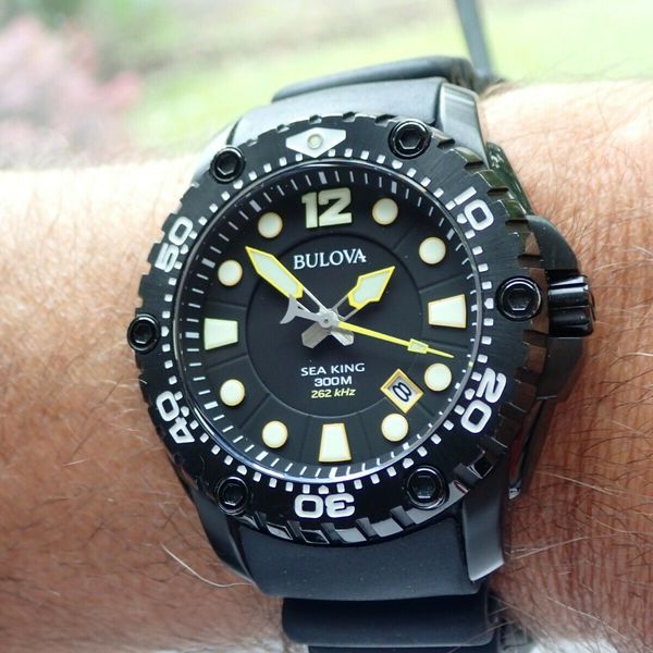 BULOVA SEA KING DIVERS 300M ACCUTRON II WATCH 2015 SAPPHIRE GLASS ...