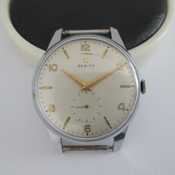 SOLD 1950s Zenith cal. 106-6 Oversize 37mm Men’s Vintage Watch ...