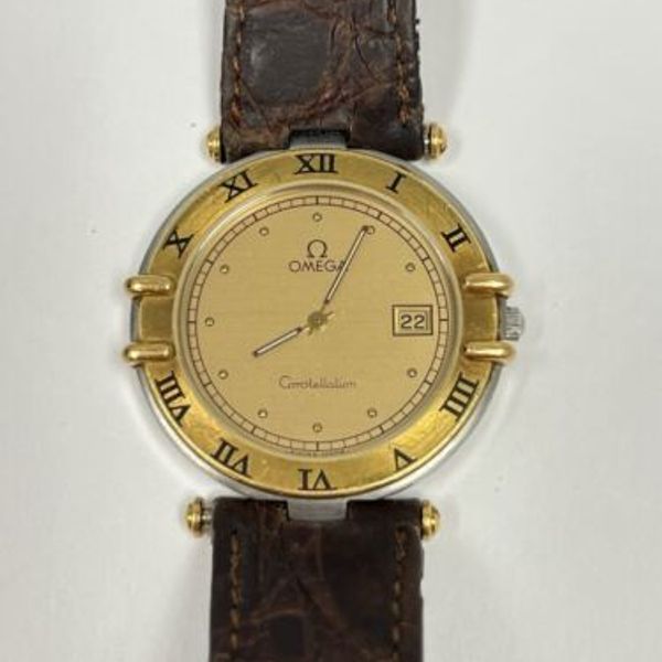 Omega Constellation Steel & 18k Gold Half Bar Roman Numerals 33mm ...
