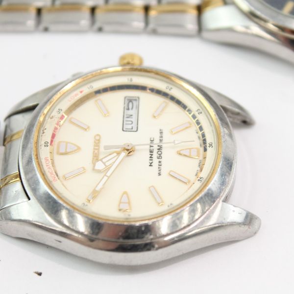 Mens Assorted Seiko Kinetic Watches Quartz UNTESTED x 3 | WatchCharts ...