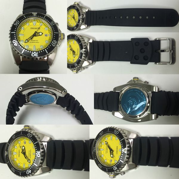 Seiko SKA367 Yellow BFK Kinetic Diver - New, unworn, unmarked - In UK ...