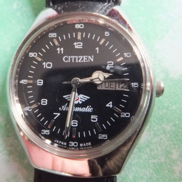 Citizen 12/24 Hour Dial Automatic Stainless-Steel 21 Jewel Watch ...