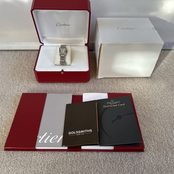 Cartier Tank Ladies Watch 2384 with Cartier Certificate UK FULL SET ...