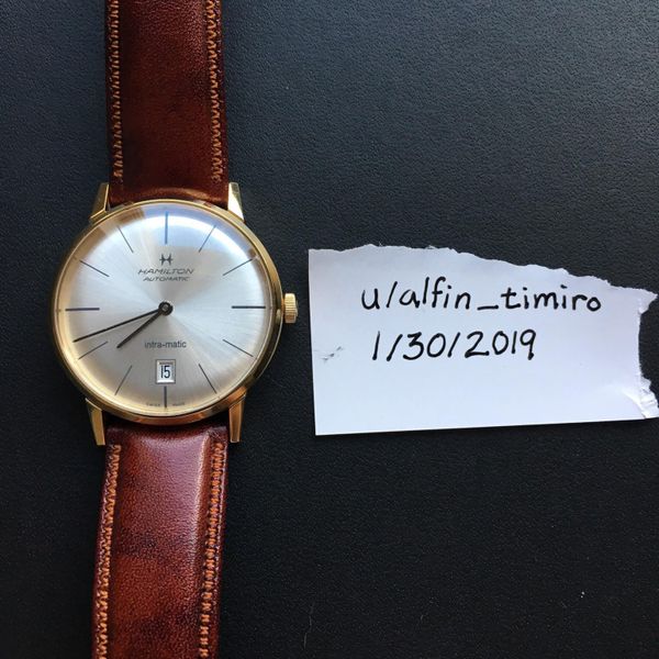 [WTS] Hamilton Intra-Matic 38mm Gold PVD | WatchCharts Marketplace