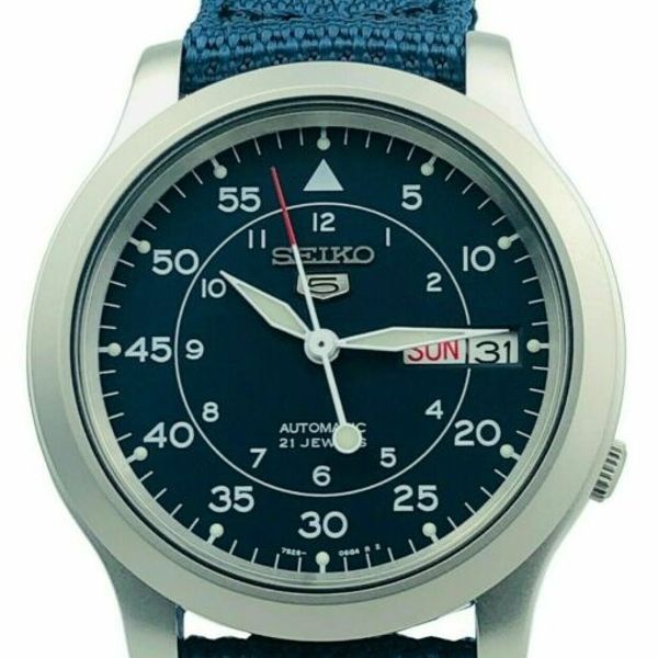 Seiko Mens Analog casual 5 Automatic SNK807K2 with papers Military ...