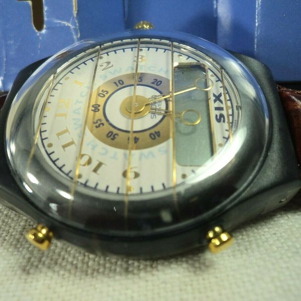 Vintage Swatch Watch Beepup Beep Up Pager Watch Swiss Made Box And ...