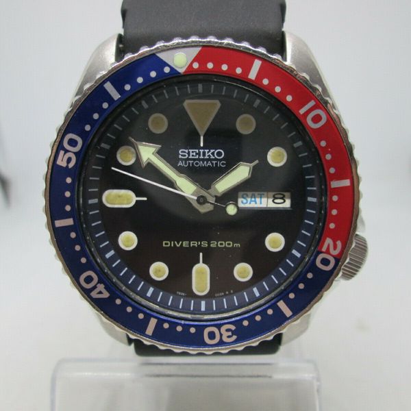 SEIKO 7S26-0020 SKX009K DAYDATE STAINLESS STEEL AUTOMATIC MENS DIVER ...