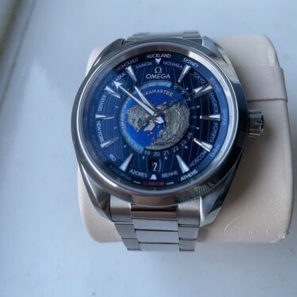 Omega Seamaster Aqua Terra World Timer With Steel & Rubber Straps ...