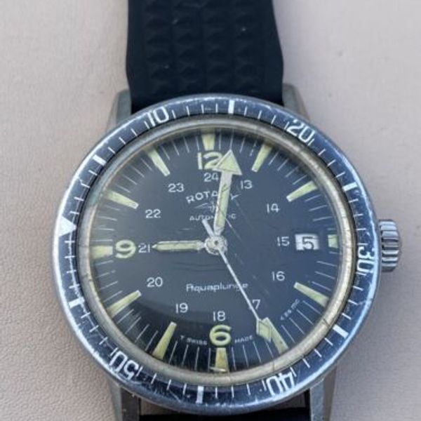 Vintage Rotary Aquaplunge Automatic Gents Divers Wristwatch, circa 60s ...
