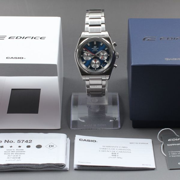 [Top Mint] Casio Edifice EFB-730D-2AV Chronograph Blue Dial Quartz From Japan | WatchCharts ...
