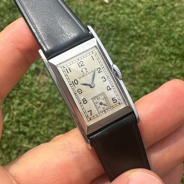Rare curved OMEGA Art Deco Tank Wristwatch, Ref. CK 994, Cal. T17 ...