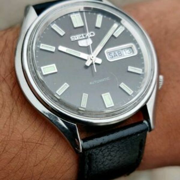 80's Vintage Seiko 5 Automatic Movement 6309-8230 Japan Made Men's ...