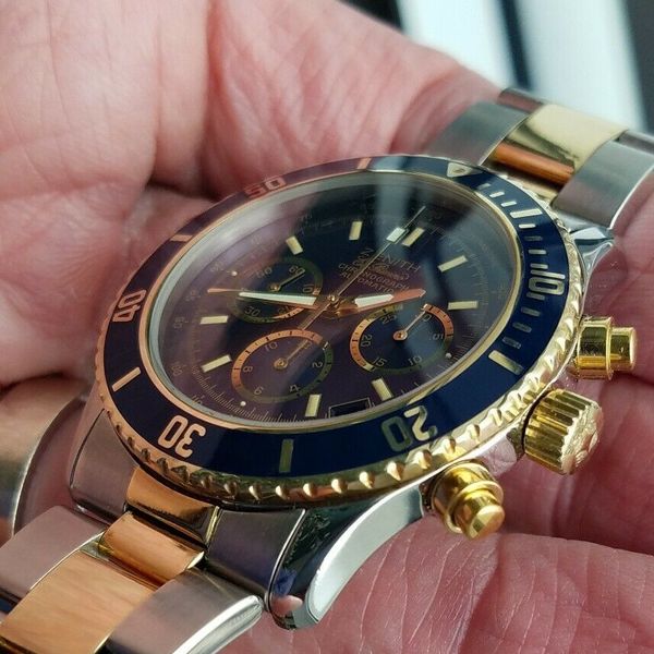 ZENITH EL PRIMERO DE LUCA REF. 89.0310.400 VINTAGE CHRONOGRAPH WATCH ...