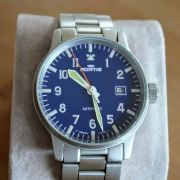 Fortis Flieger Pilot Automatic Men's Watch 40MM Vintage - 595.10.46.1 ...