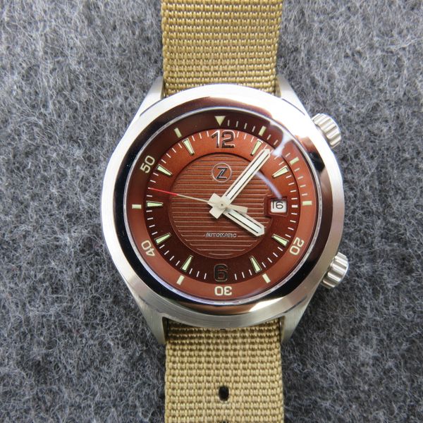 FS: Zelos Helmsman Stainless Steel w/ Brown Dial | WatchCharts Marketplace