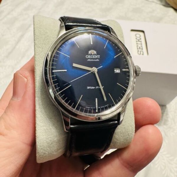 Orient Bambino Men's Blue Watch - FAC0000DD0 - Version 3 | WatchCharts ...