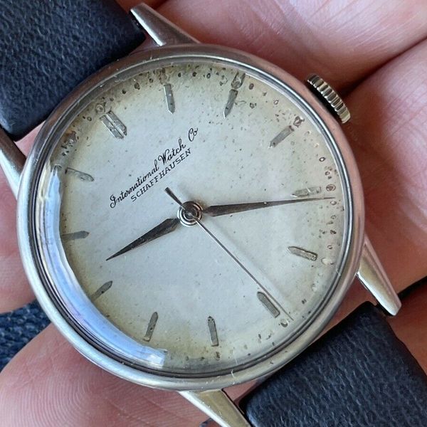 1940's IWC INTERNATIONAL WATCH CO SCHAFFHAUSEN WW2 Military Stainless ...