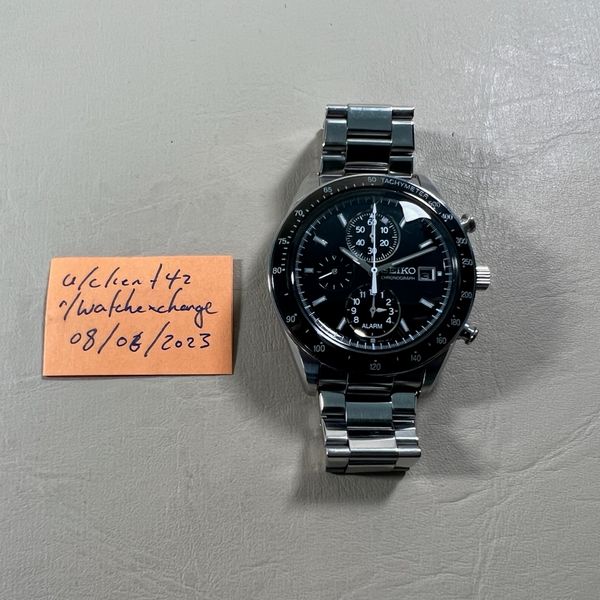 [WTS] Seiko Spirit SBPP001 7T62 Power Design Quartz Chronograph Black - $195 | WatchCharts