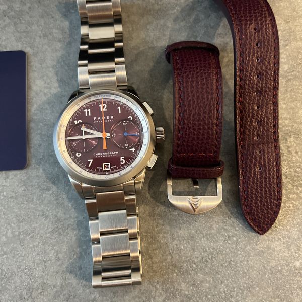 Farer Chrono Classic - Swann (with Bracelet and Strap) | WatchCharts ...