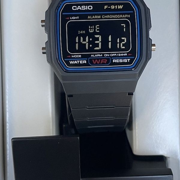 Casio F91w Digital Watch Modded Negative Display NEW | WatchCharts ...