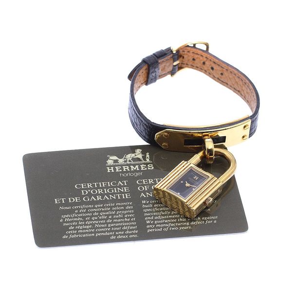 HERMES Kelly watch black Dial Quartz Ladies Watch_900890 | WatchCharts ...