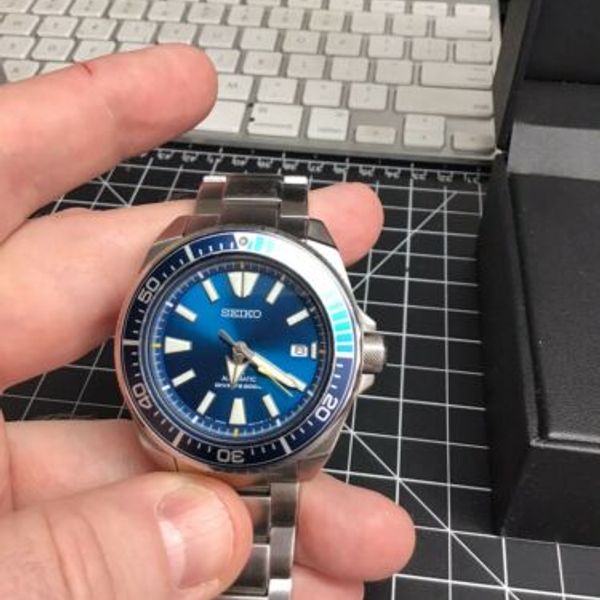 Seiko SRPB09 Samurai Blue Lagoon Limited Edition Runs Well Prospex Diver | WatchCharts