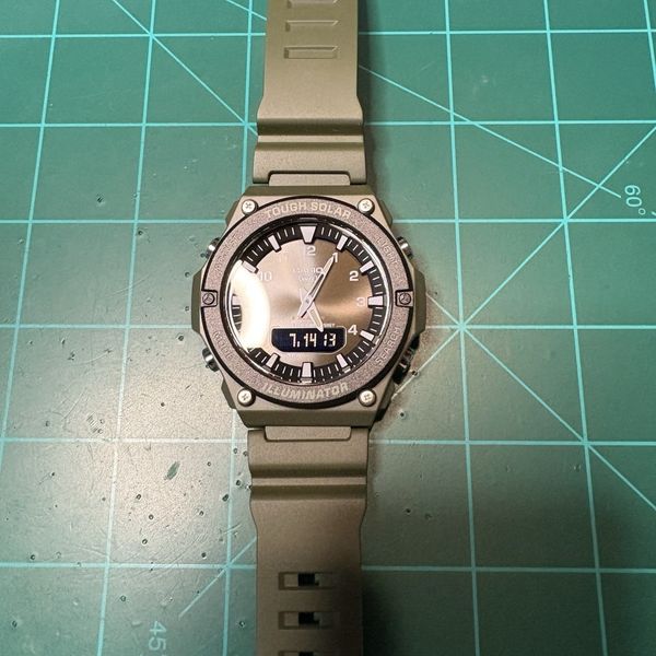 Casio - Tough Solar Illuminator -AD S820WH. Analog And Digital. Mint ...