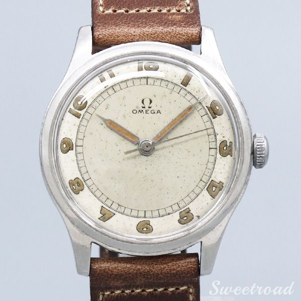 [OMEGA] All Arabic numeral index / Ref.2384-7 / Manual winding 30mm ...