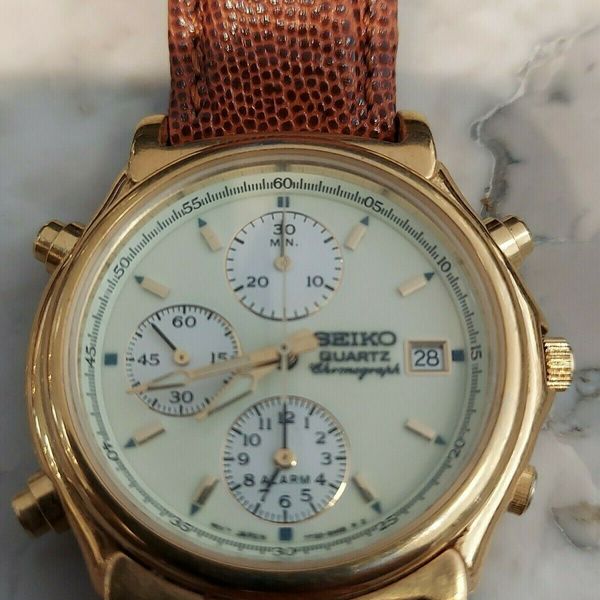 SEIKO 5 BAR Chronograph Men's Quartz Watch 7T32-6f70 | WatchCharts