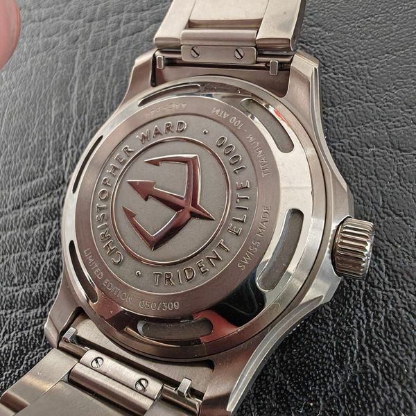 Christopher Ward C60 Trident Elite 1000 Limited Edition Titanium No 50/ ...