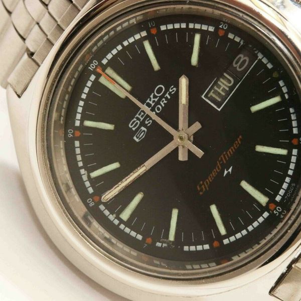 1973 vintage SEIKO SPEED-TIMER Automatic Chronograph w/ SEIKO BAND ...