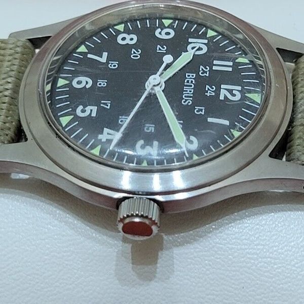 BENRUS MILITARY WATCH MIL-W-46374 REISSUE HAND WIND FIELD WATCH ...