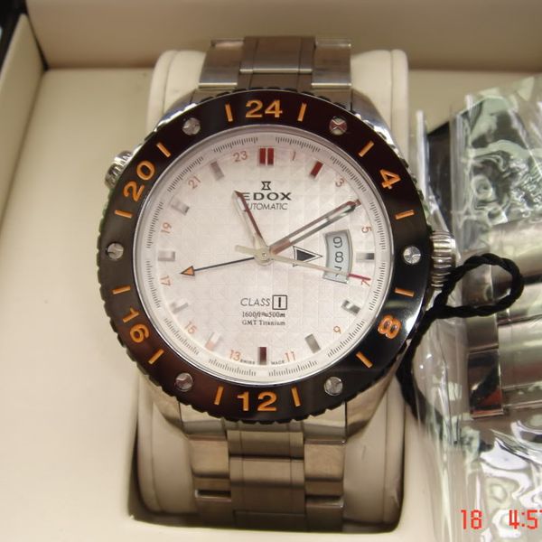 EDOX Titanium with ceramic bezel 500m GMT | WatchCharts