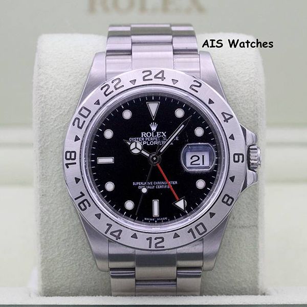 FSOT: Rolex Explorer II 16570 M Serial Black Dial 3186 Movement ...