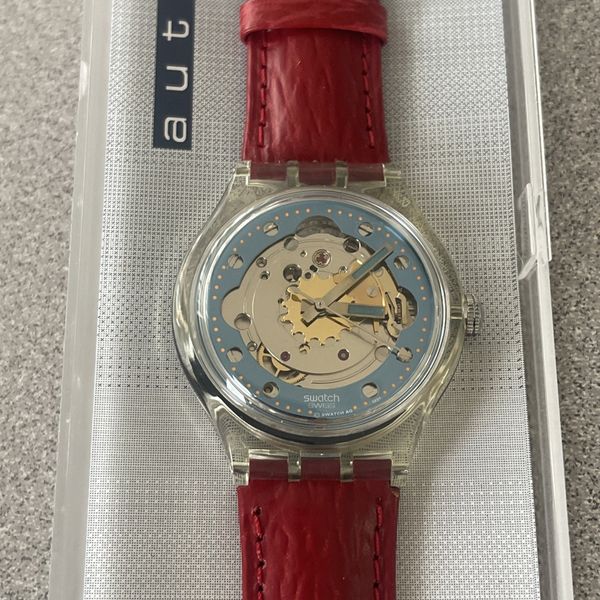 Swatch "Red Ahead" Automatic NIB Vintage Swatch 1990s | WatchCharts ...