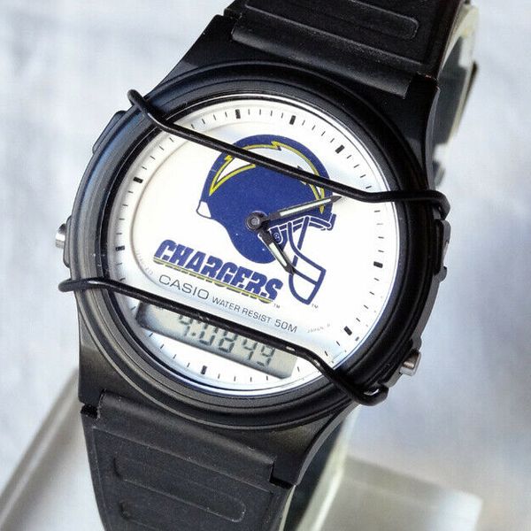 Vintage Casio NFL Football San Diego Chargers Watch NL-02 308 Analog ...