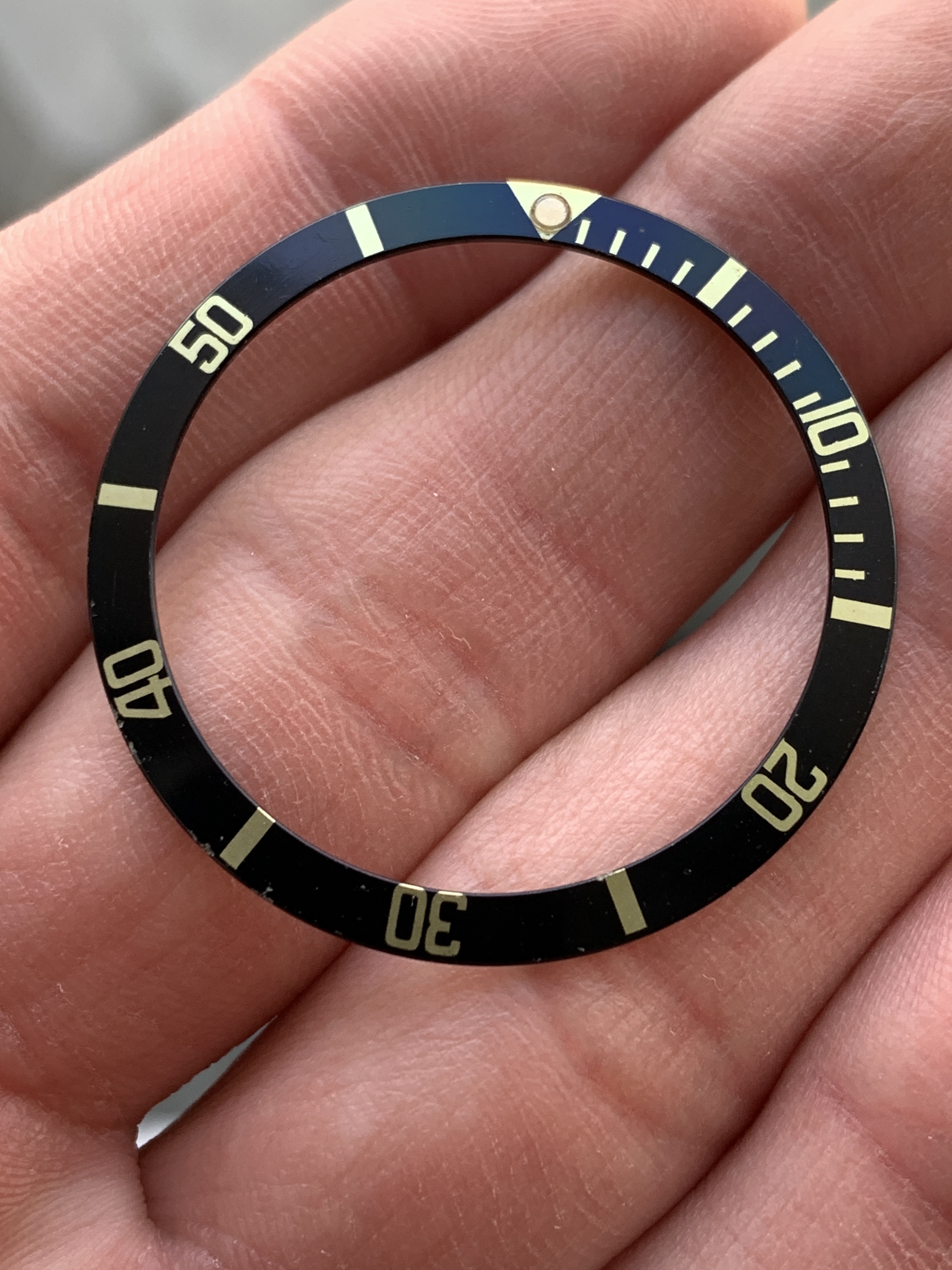 Rolex mk3 1680 Gold Submariner insert fat font | WatchCharts