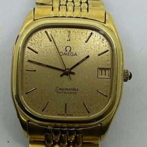 Vintage OMEGA SEAMASTER 166.0282 Automatic Date Square Dial 35mm Cal ...