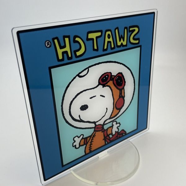 Swatch x Peanuts Snoopy Watch Stand Omega Speedmaster Vintage Rare ...