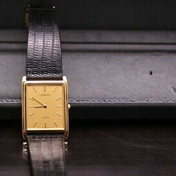 Men's Vintage "LASALLE by Seiko" Quartz Watch with Case Lizard Band 9550-5399 | WatchCharts ...