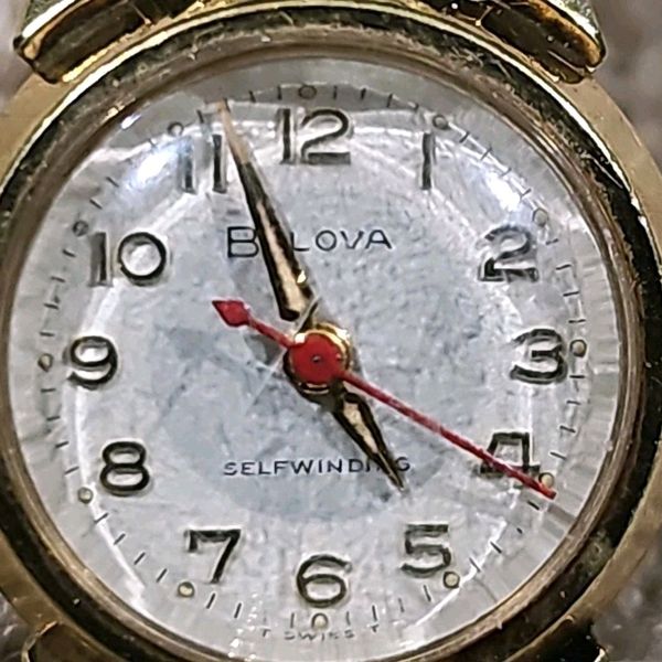 Vintage Bulova M4 Self Winding Swiss Watch Runs Good Time 40 Micron ...