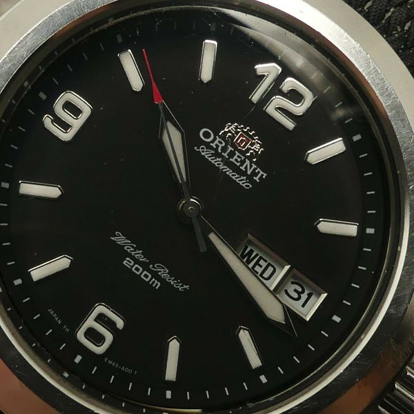Orient Mako I Customized w/ PILOT Bezel + TWO Bands + Box + Tags ...