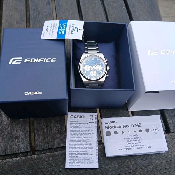Casio Edifice Sapphire Crystal Watch NEW | WatchCharts Marketplace