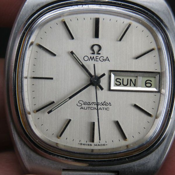 VINTAGE OMEGA SEAMASTER 1020 17J STAINLESS SWISS DAY-DATE AUTOMATIC ...